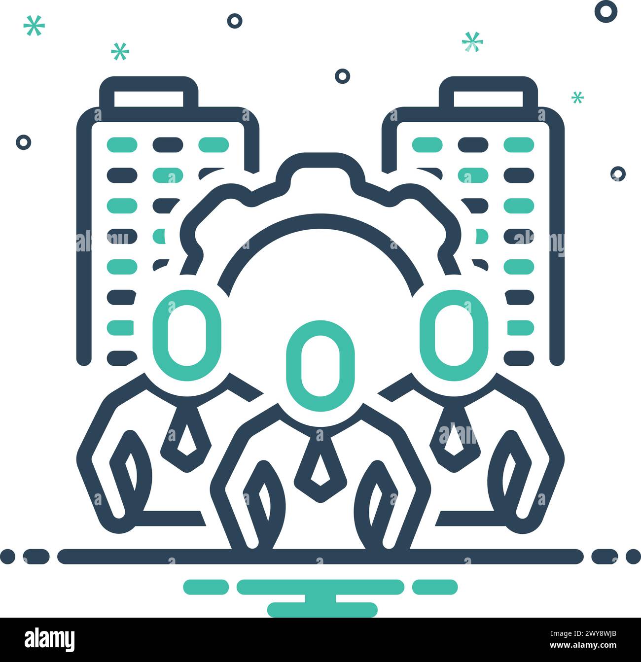 Icon for management, monograph Stock Vector Image & Art - Alamy