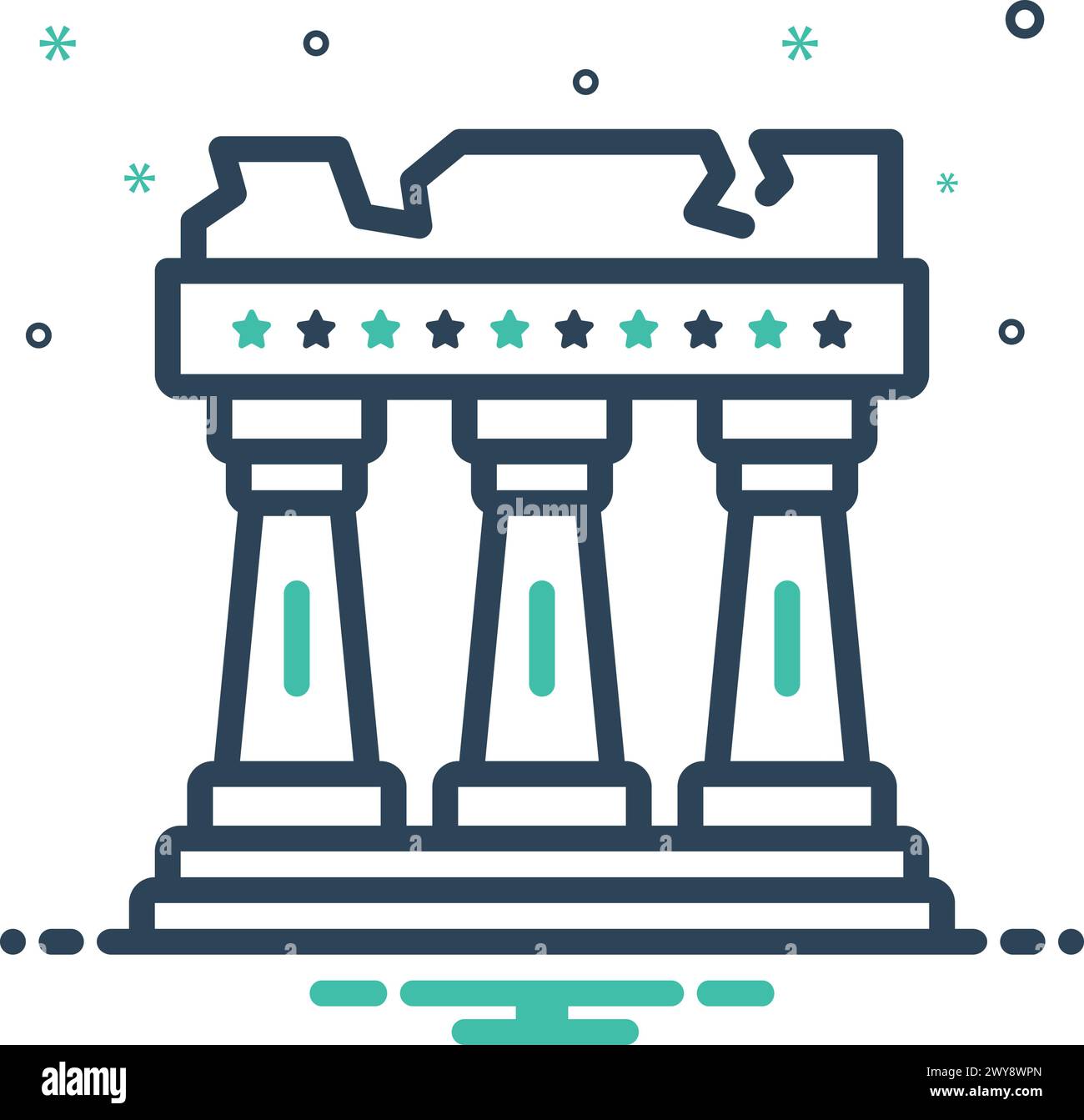 Icon for athens, ruins Stock Vector Image & Art - Alamy