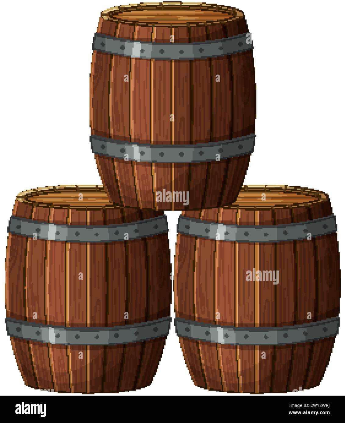 Kegs and containers Stock Vector Images - Alamy