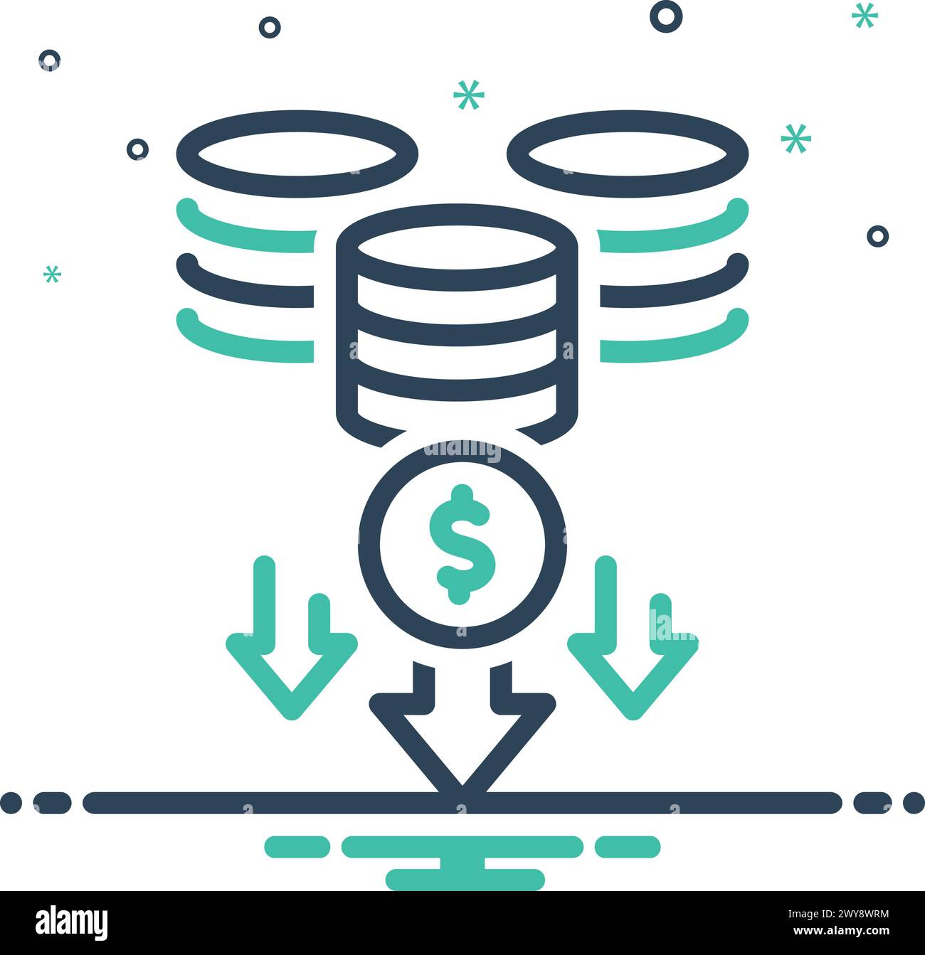 Silhouette expenses Stock Vector Images - Alamy
