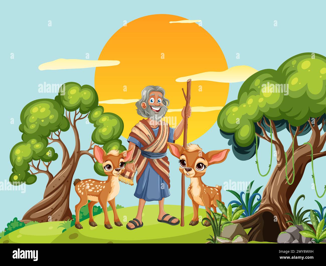 Companionship in nature Stock Vector Images - Alamy