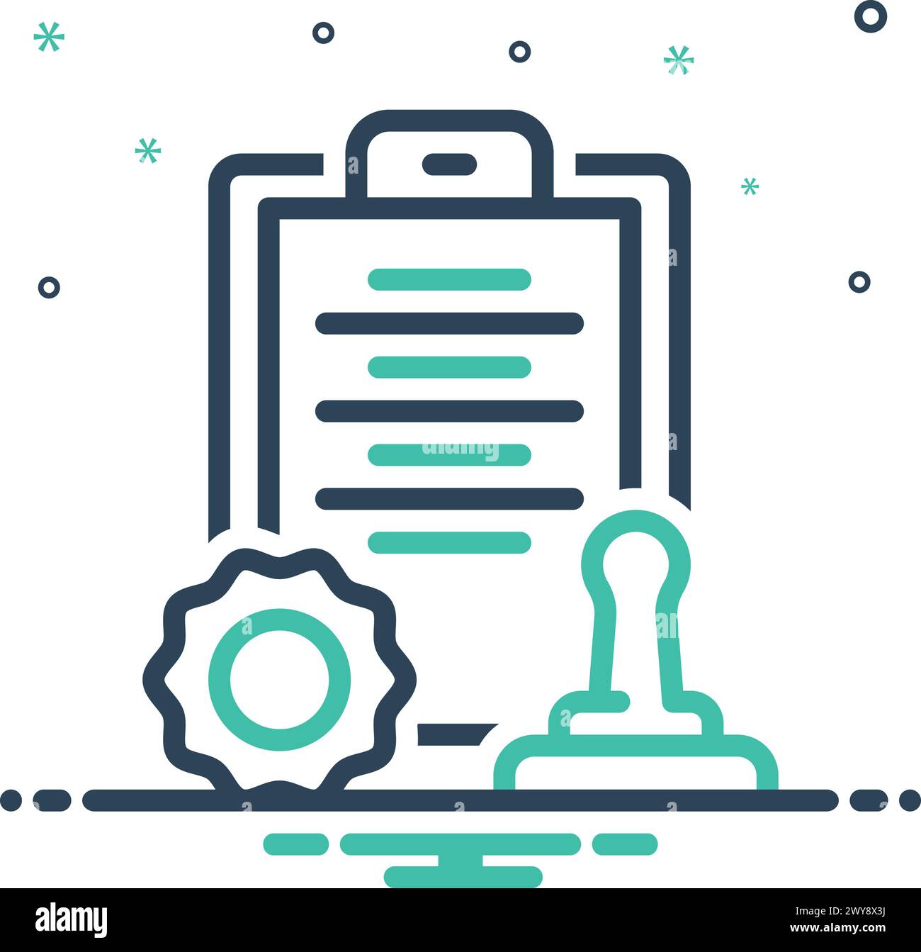 Icon for approved, document Stock Vector Image & Art - Alamy