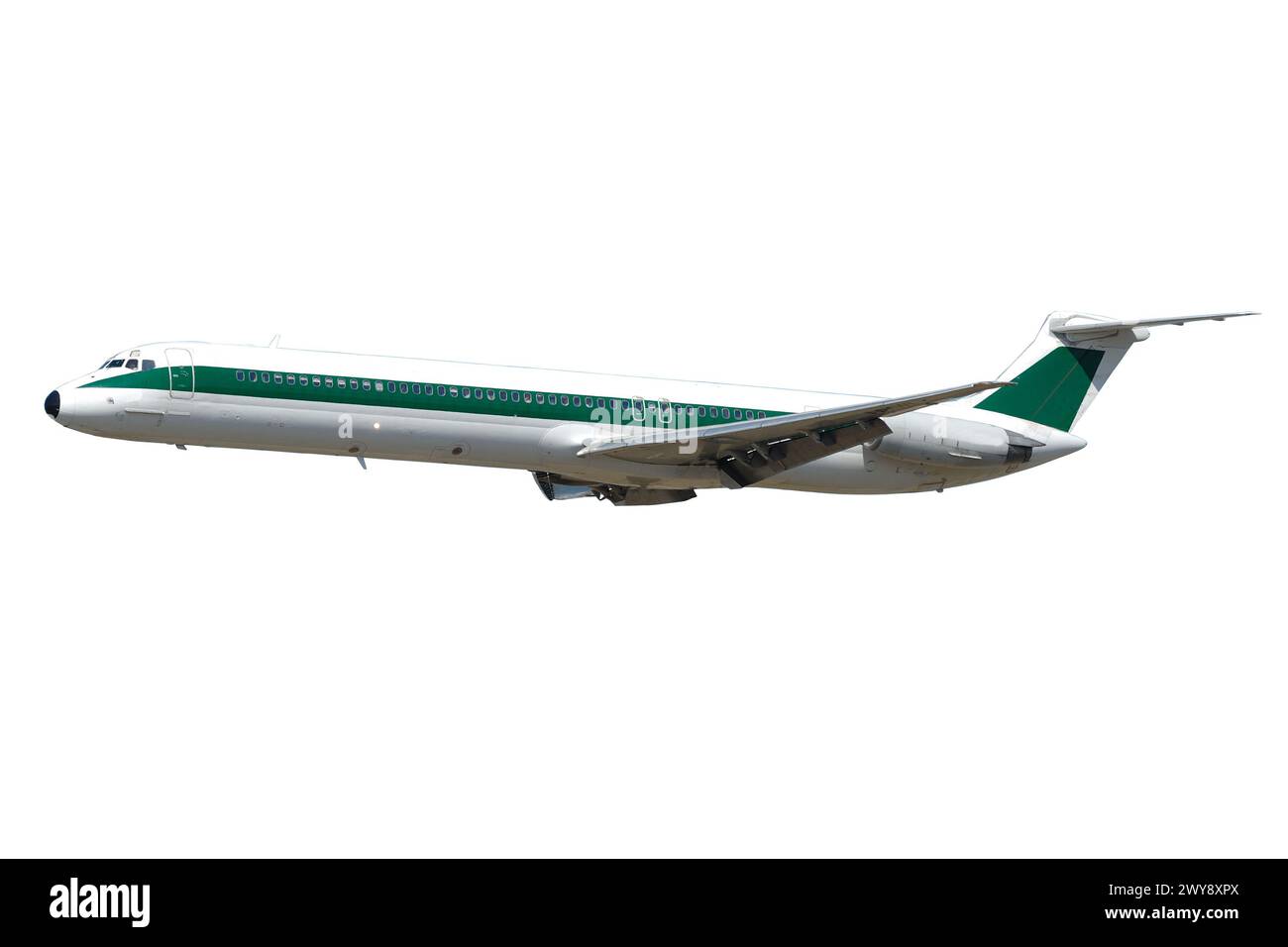 Plane is isolated on a clean white background Stock Photo - Alamy