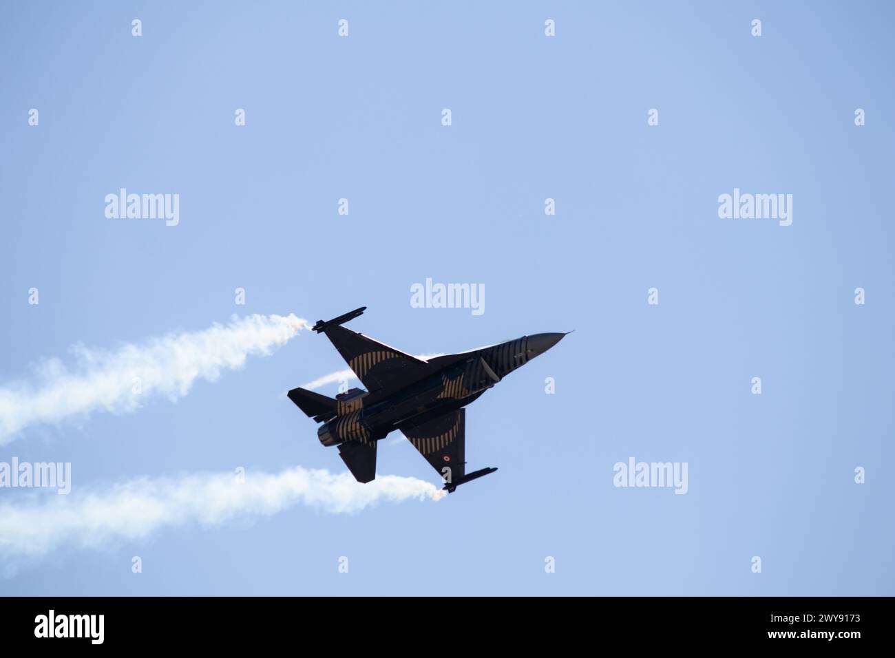 Istanbul, Atatürk Airport, Turkey- 28.04.2023 Soloturk. F-16 fighter ...