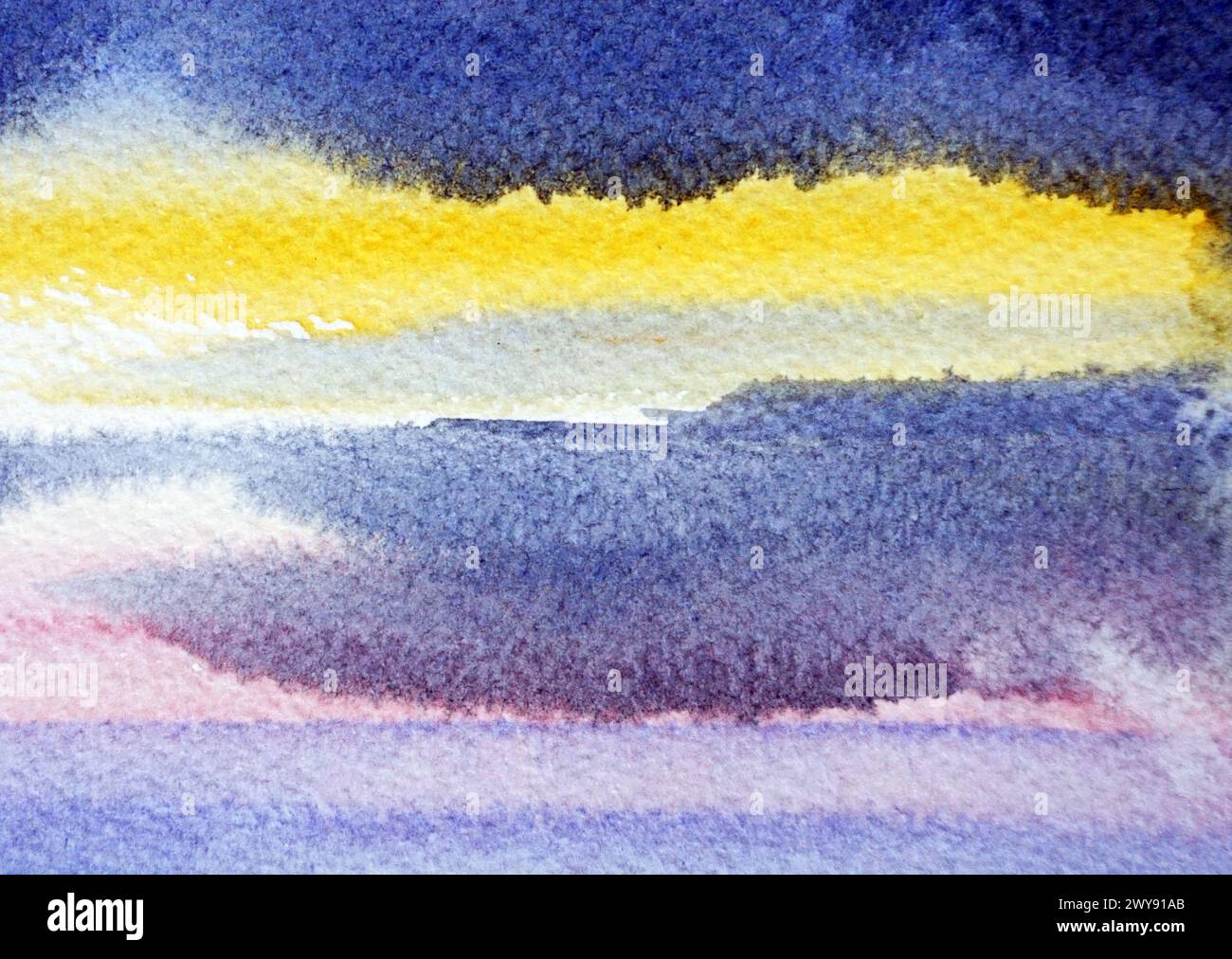 brush stroke original watercolor painting abstract expressionism ...