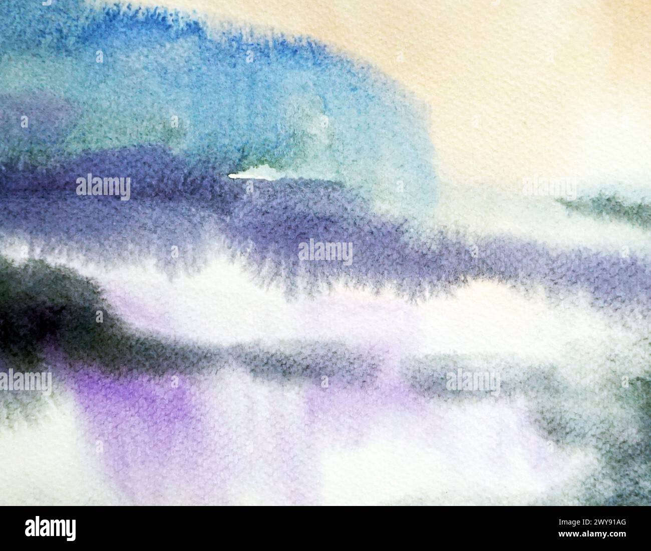 brush stroke original watercolor painting abstract expressionism ...
