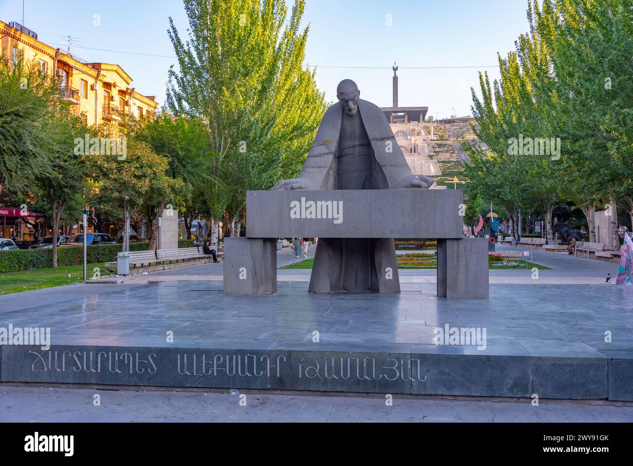Yerevan, Armenia, September 4, 2023: Alexander Tamanyan Statue in ...