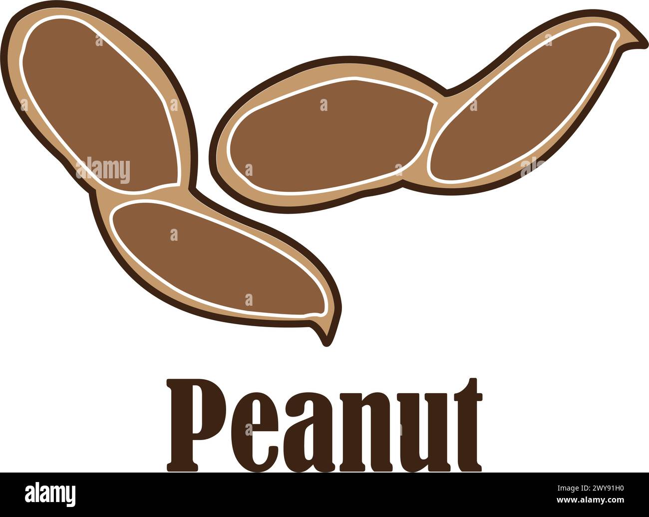 Peanut icon vector illustration symbol design Stock Vector Image & Art ...