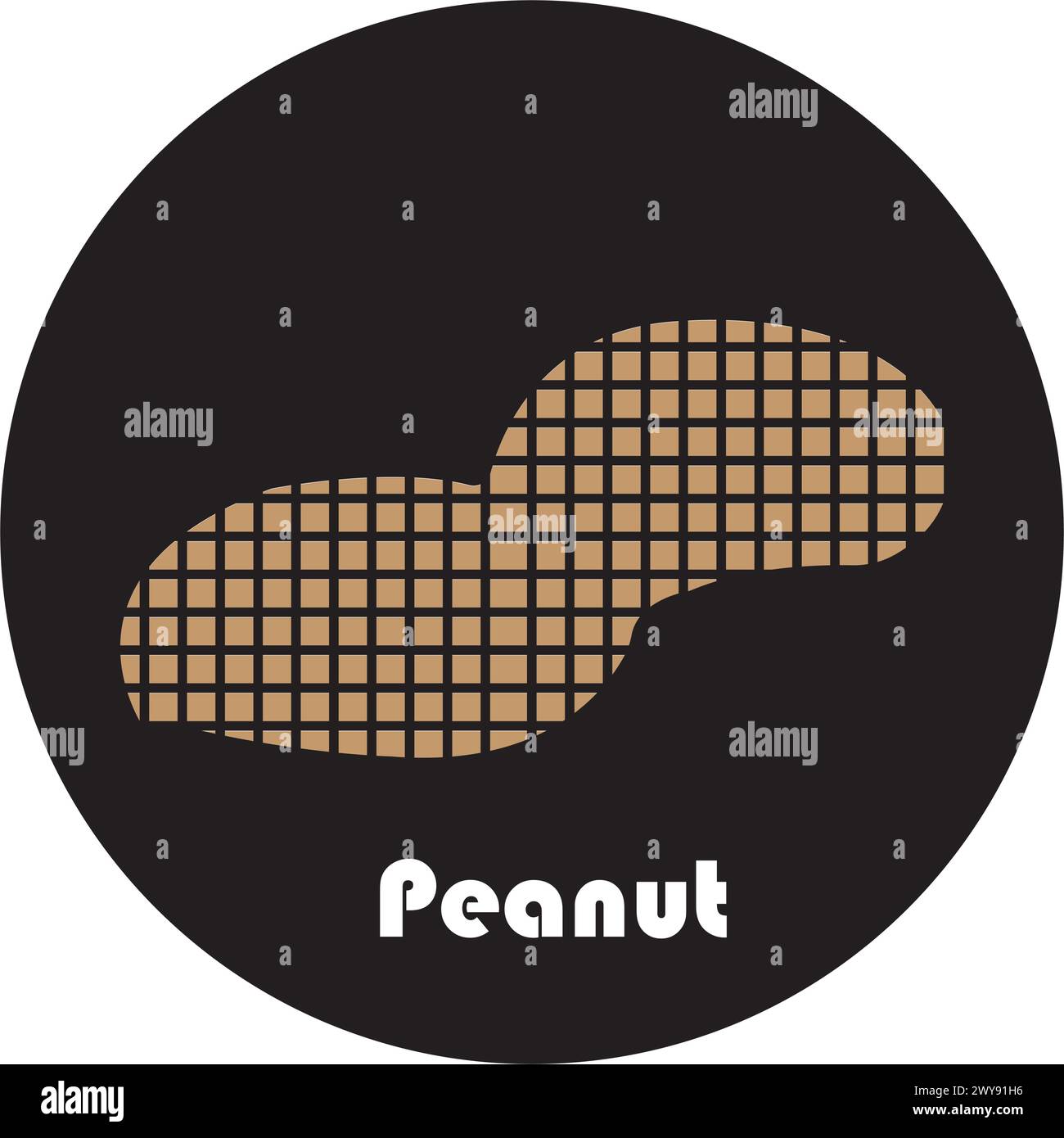 Peanut icon vector illustration symbol design Stock Vector Image & Art - Alamy