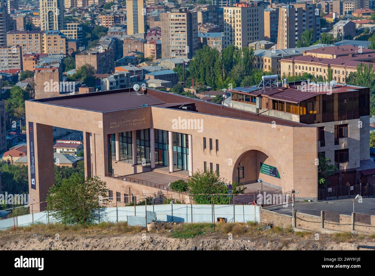 Yerevan, Armenia, September 4, 2023: View of the Aznavour Center in ...