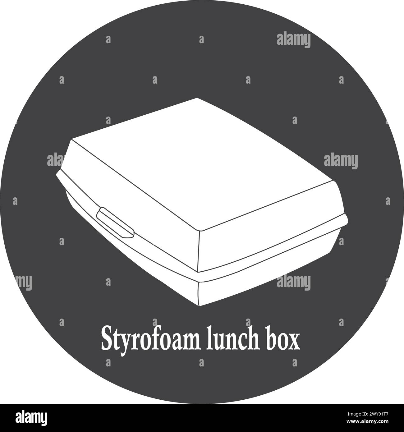 Styrofoam container Stock Vector Images - Alamy