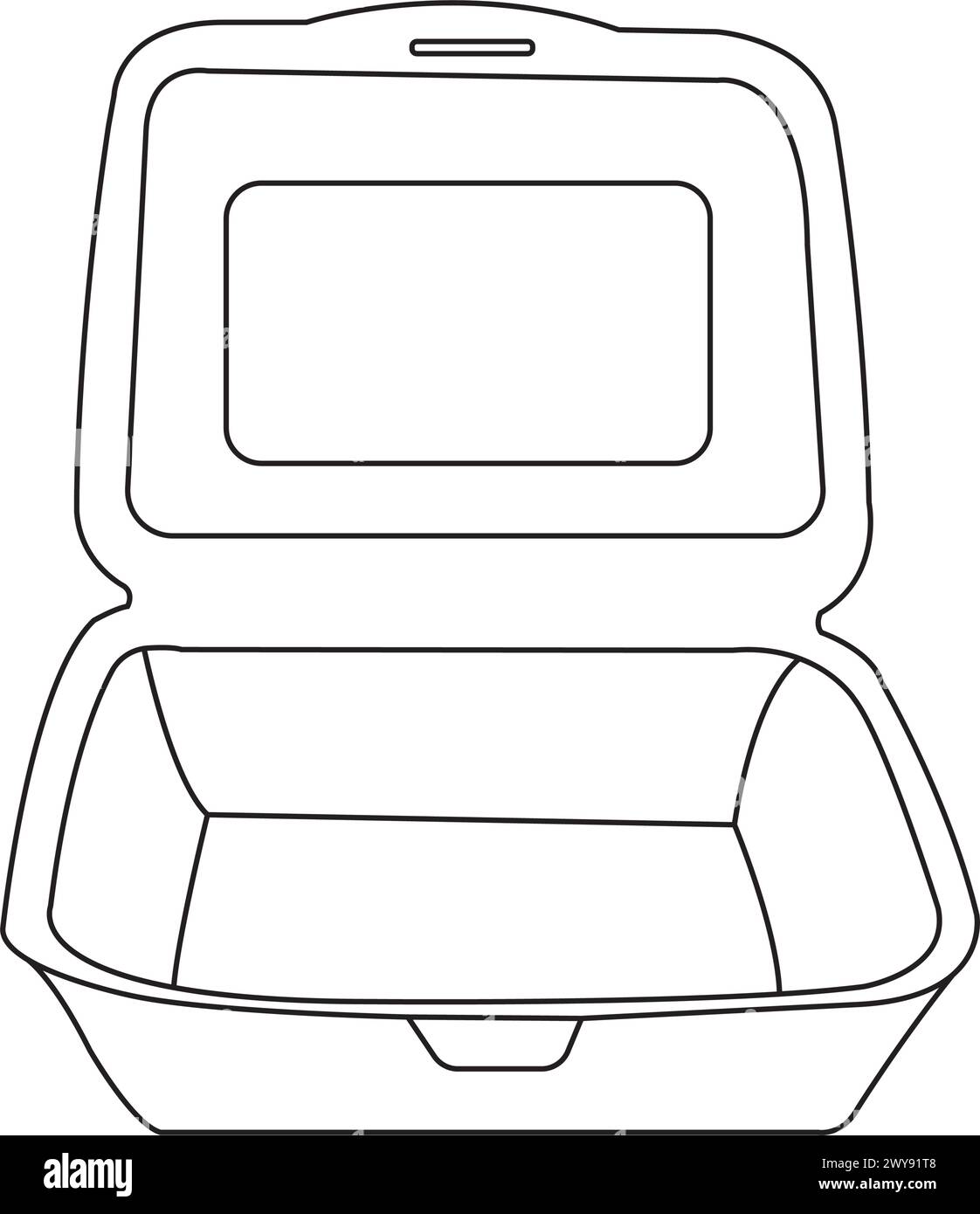 Styrofoam container Stock Vector Images - Alamy