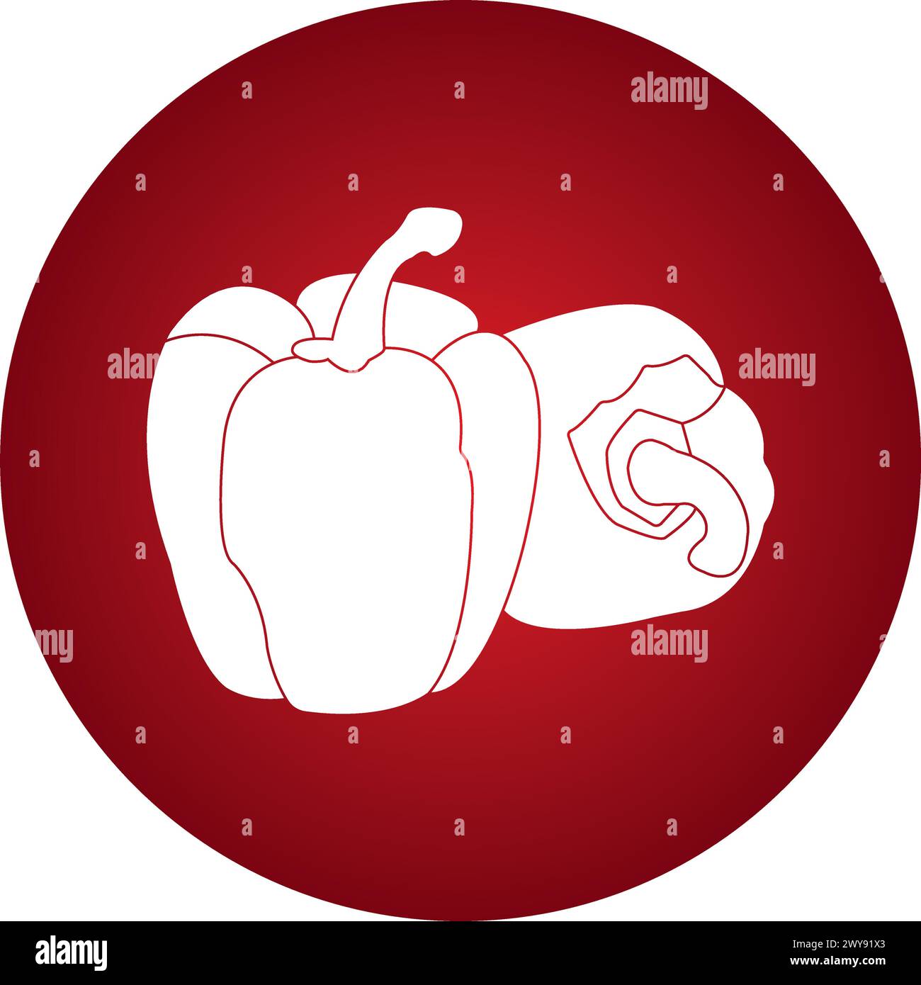 Paprika icon vector illustration template Stock Vector Image & Art - Alamy