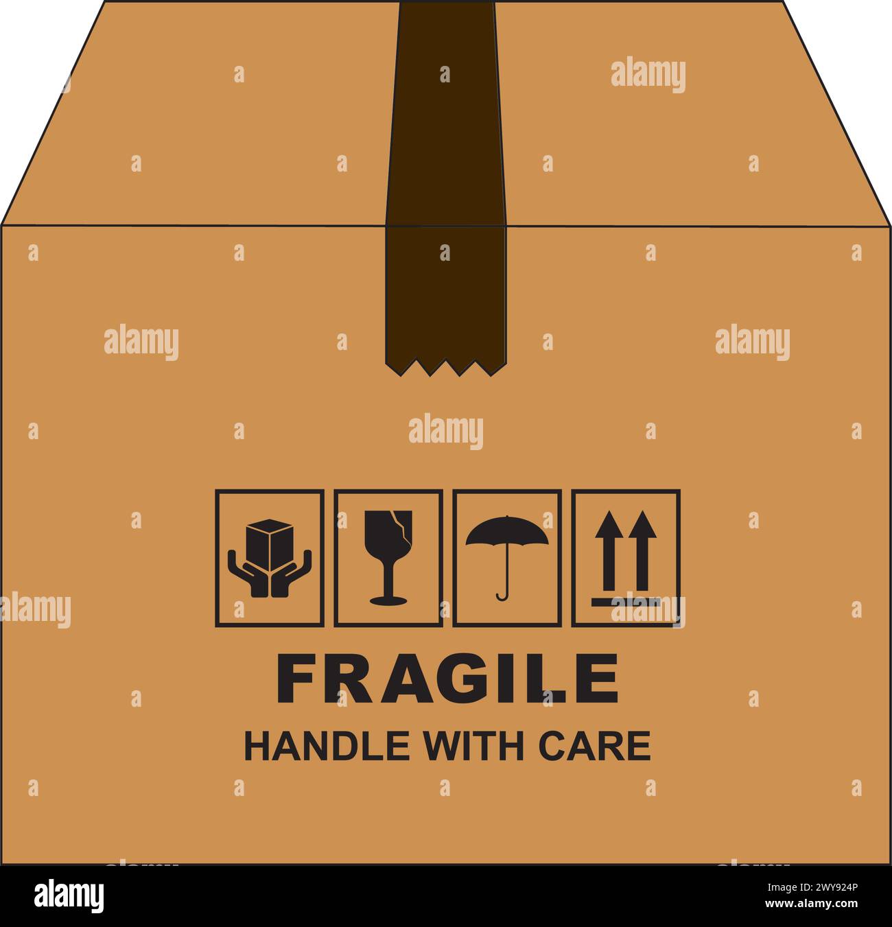 Cardboard icon vector illustration design Stock Vector Image & Art - Alamy