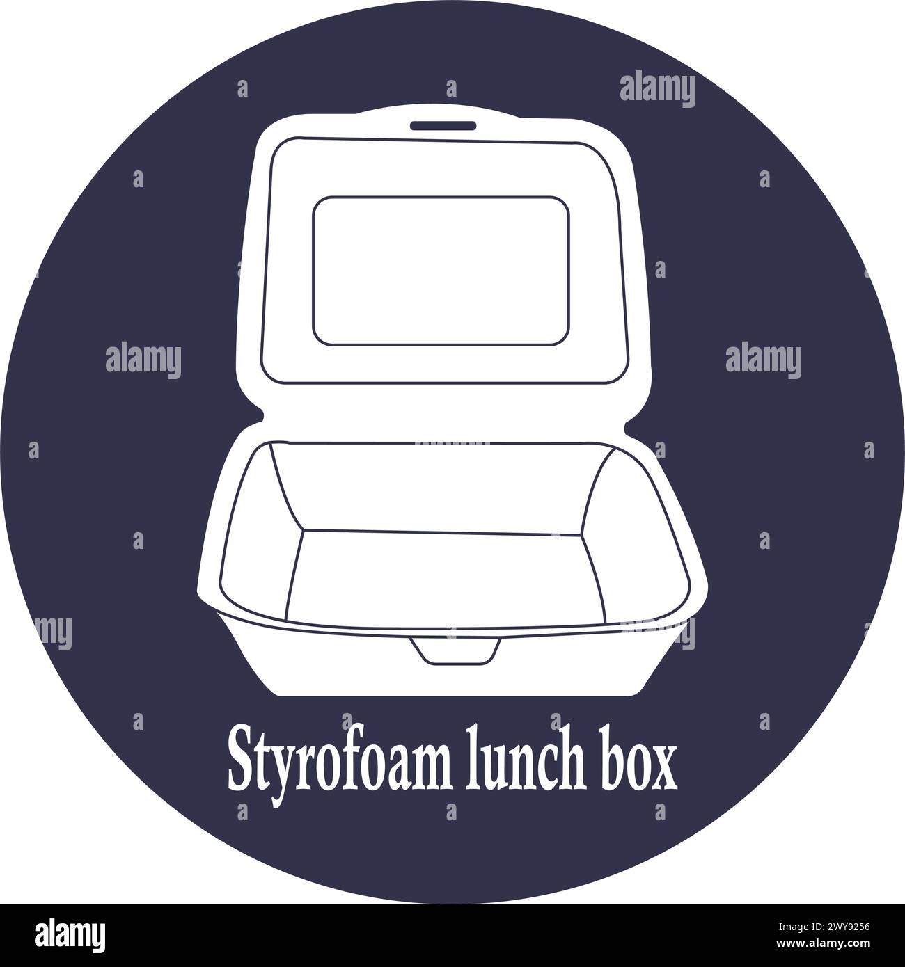 Styrofoam container restaurant Stock Vector Images - Alamy