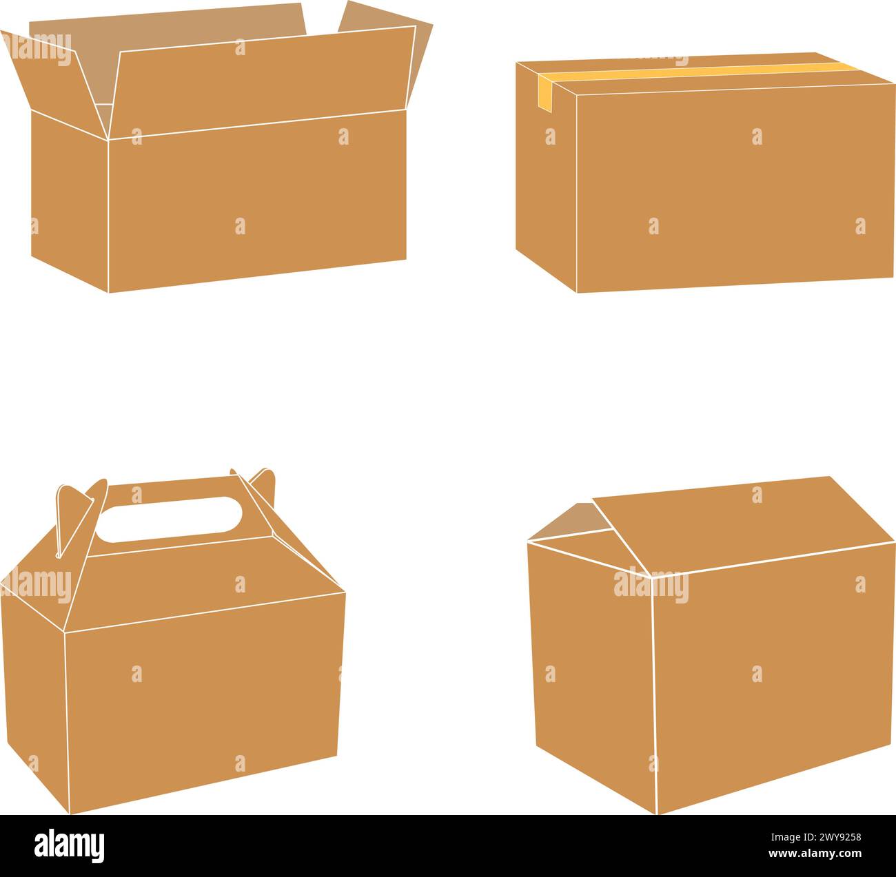 Cardboard icon vector illustration design Stock Vector Image & Art - Alamy