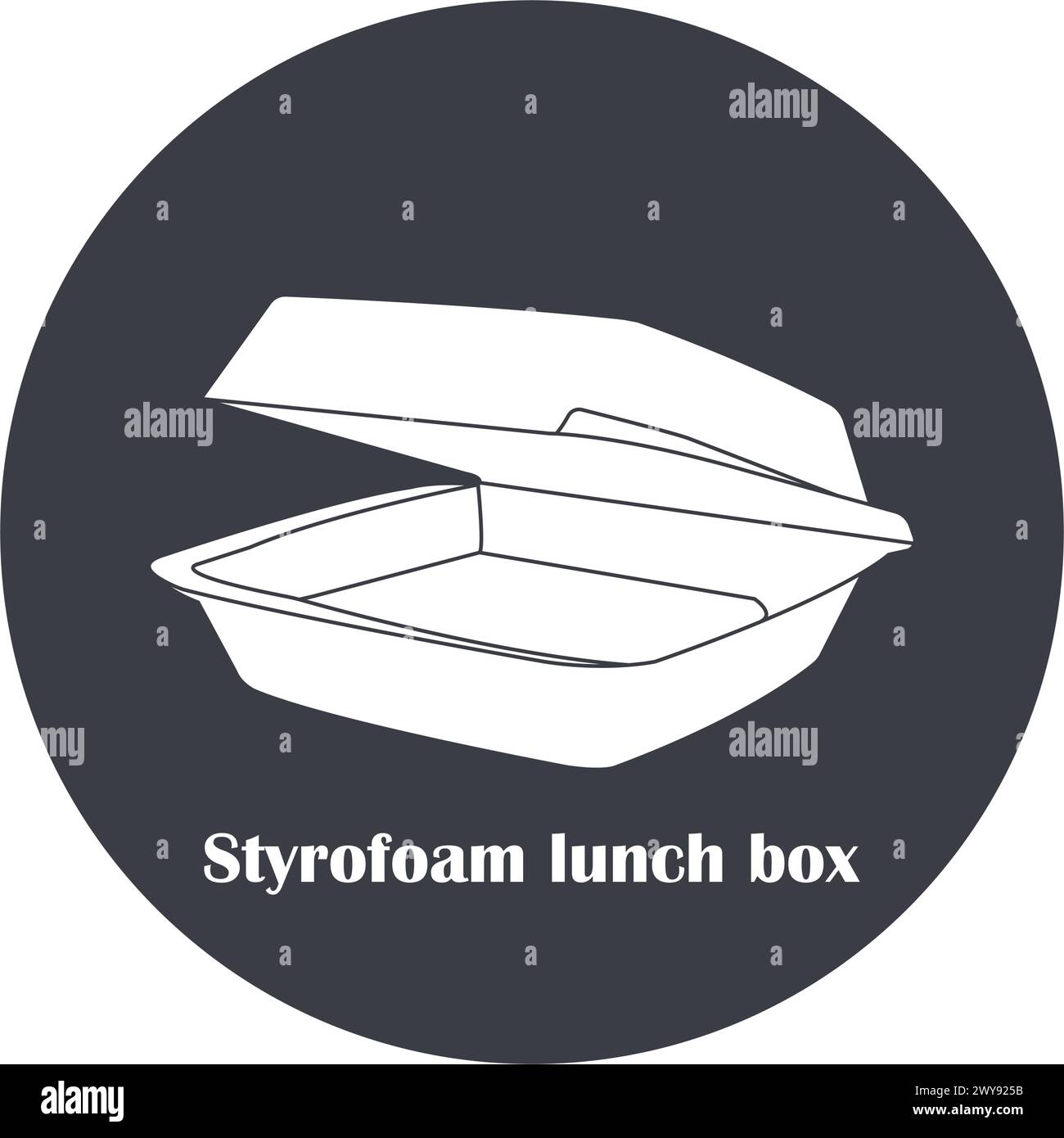 Styrofoam polystyrene disposable foam Stock Vector Images - Alamy