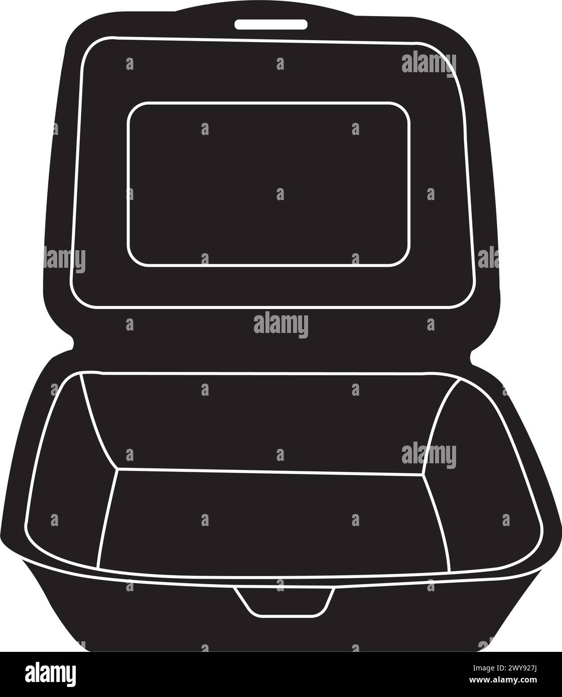 Styrofoam container restaurant Stock Vector Images - Alamy