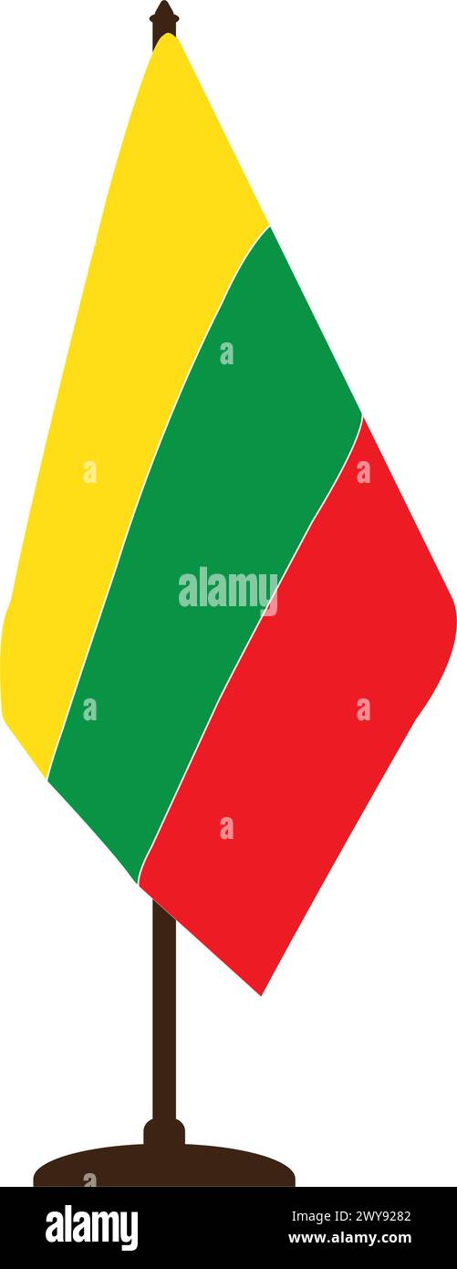 Lithuanian flag icon vector illustration symbol design Stock Vector ...