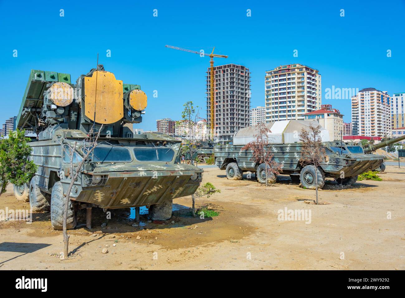 Baku, Azerbaijan, September 16, 2023: The Military Trophy Park also ...