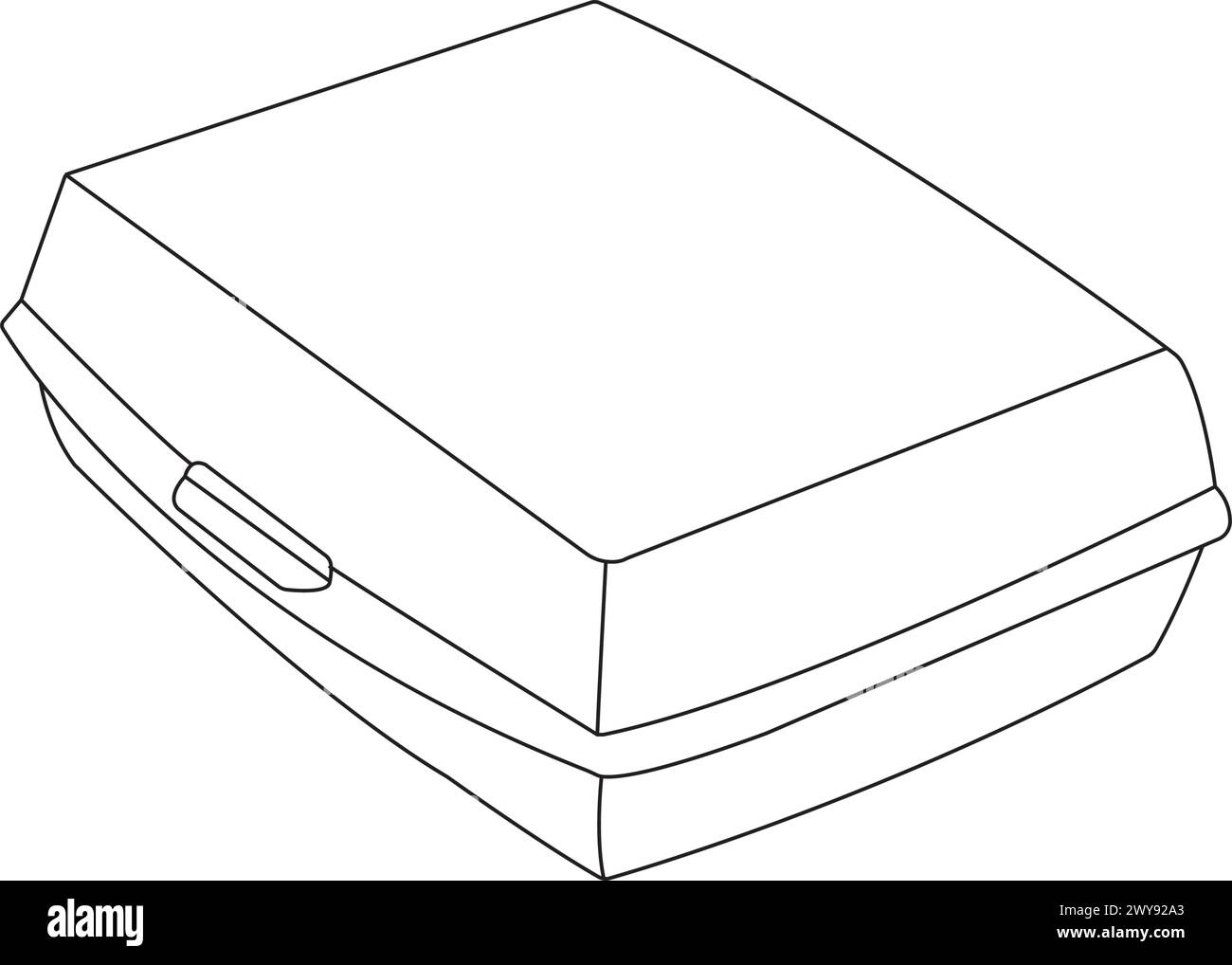 Styrofoam container restaurant Stock Vector Images - Alamy