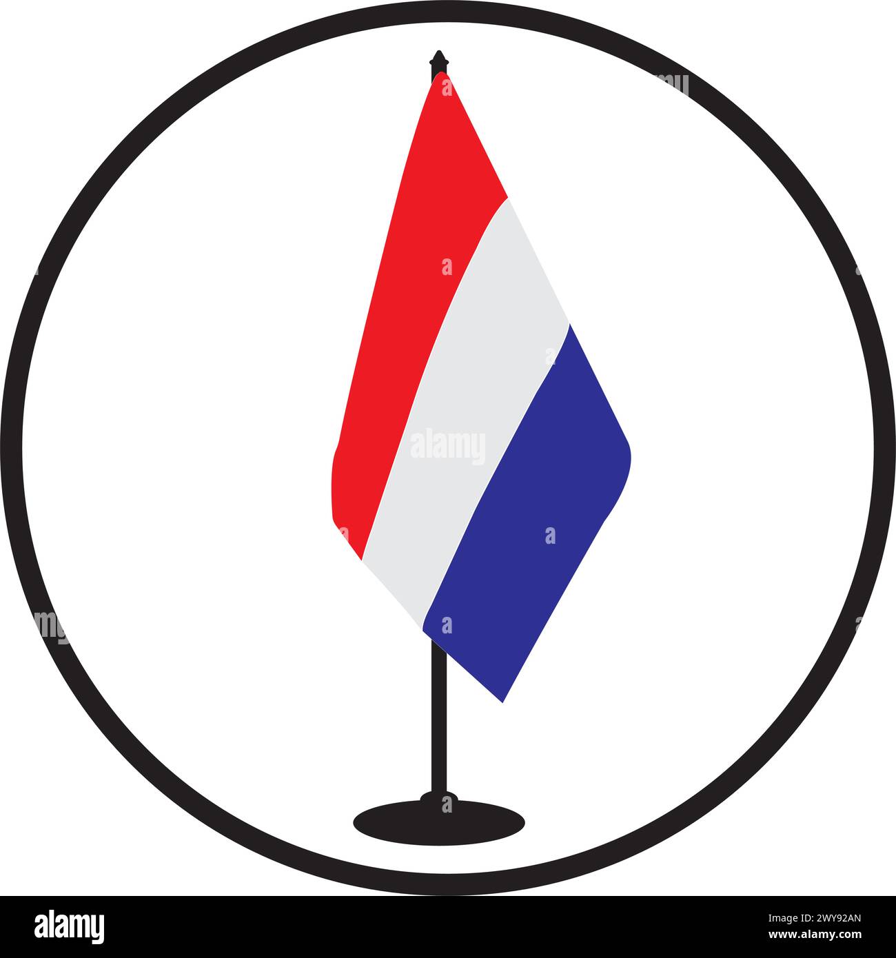 Flag of the netherlands flying Stock Vector Images - Alamy