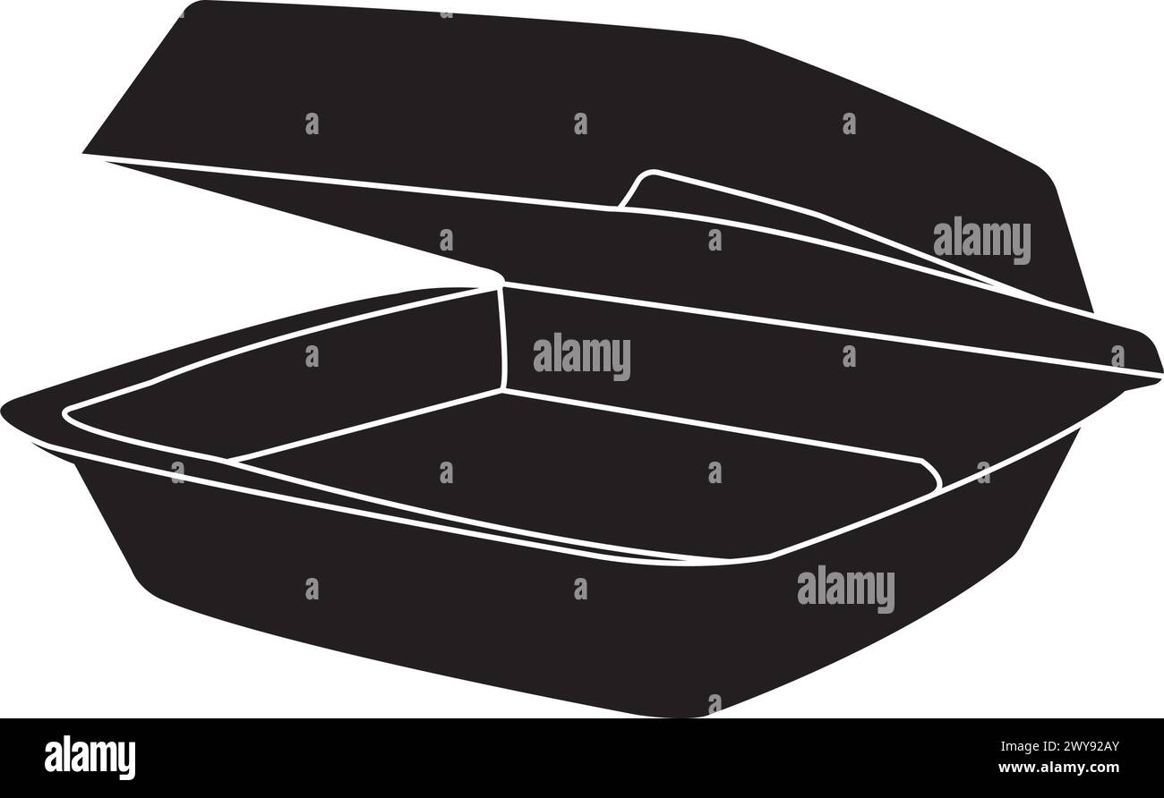 Styrofoam container restaurant Stock Vector Images - Alamy