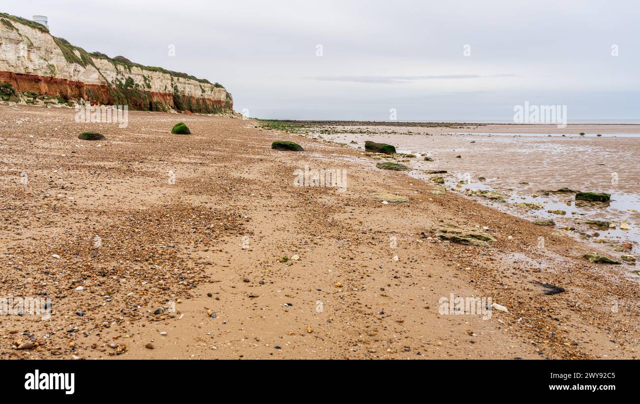 The cliffs and beach in Hunstanton, Norfolk, England, UK Stock Photo ...