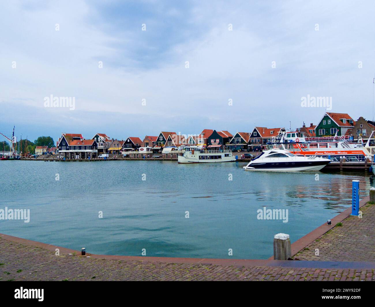 Landscapes of Volendam town, in Northern Amsterdam, Netherlands Stock ...