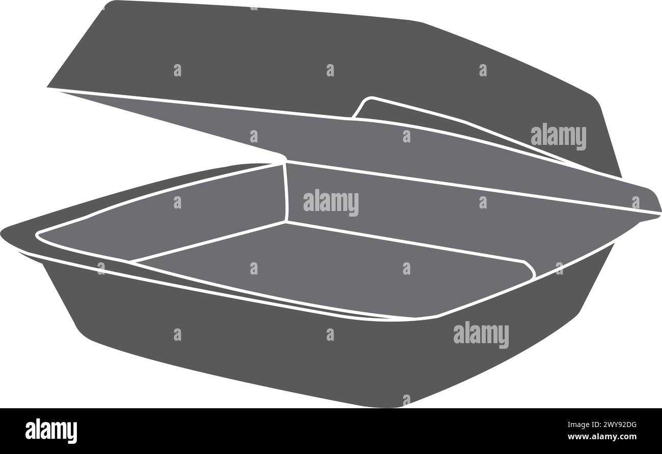 Styrofoam container restaurant Stock Vector Images - Alamy