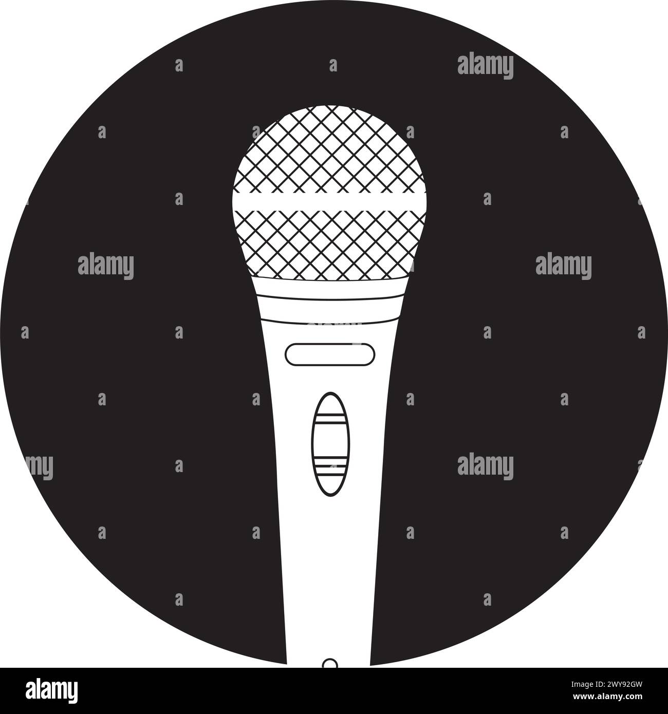Microphone icon vector illustration symbol design Stock Vector Image ...