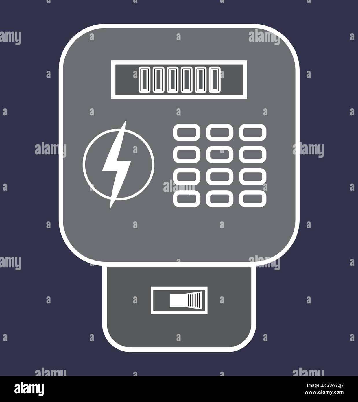 Electricity meter icon vector illustration symbol design Stock Vector ...
