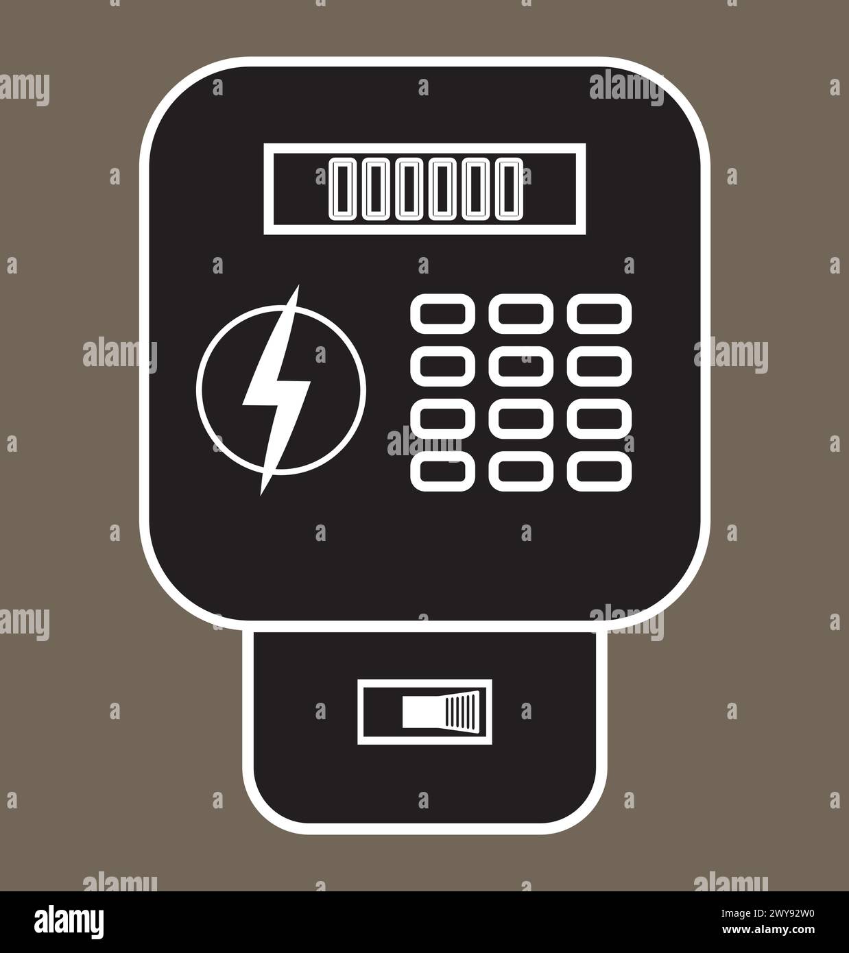 Meter reading device Stock Vector Images - Alamy