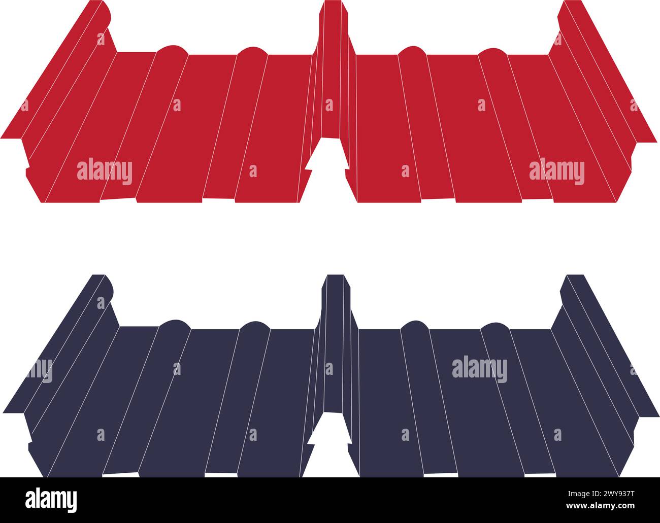 Iron roof detail Stock Vector Images - Alamy