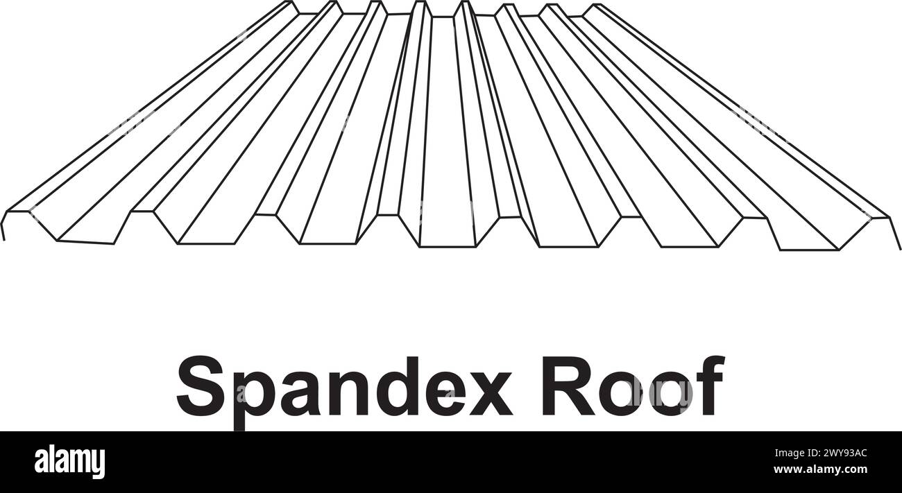 Corrugated warehouse roof Stock Vector Images - Alamy