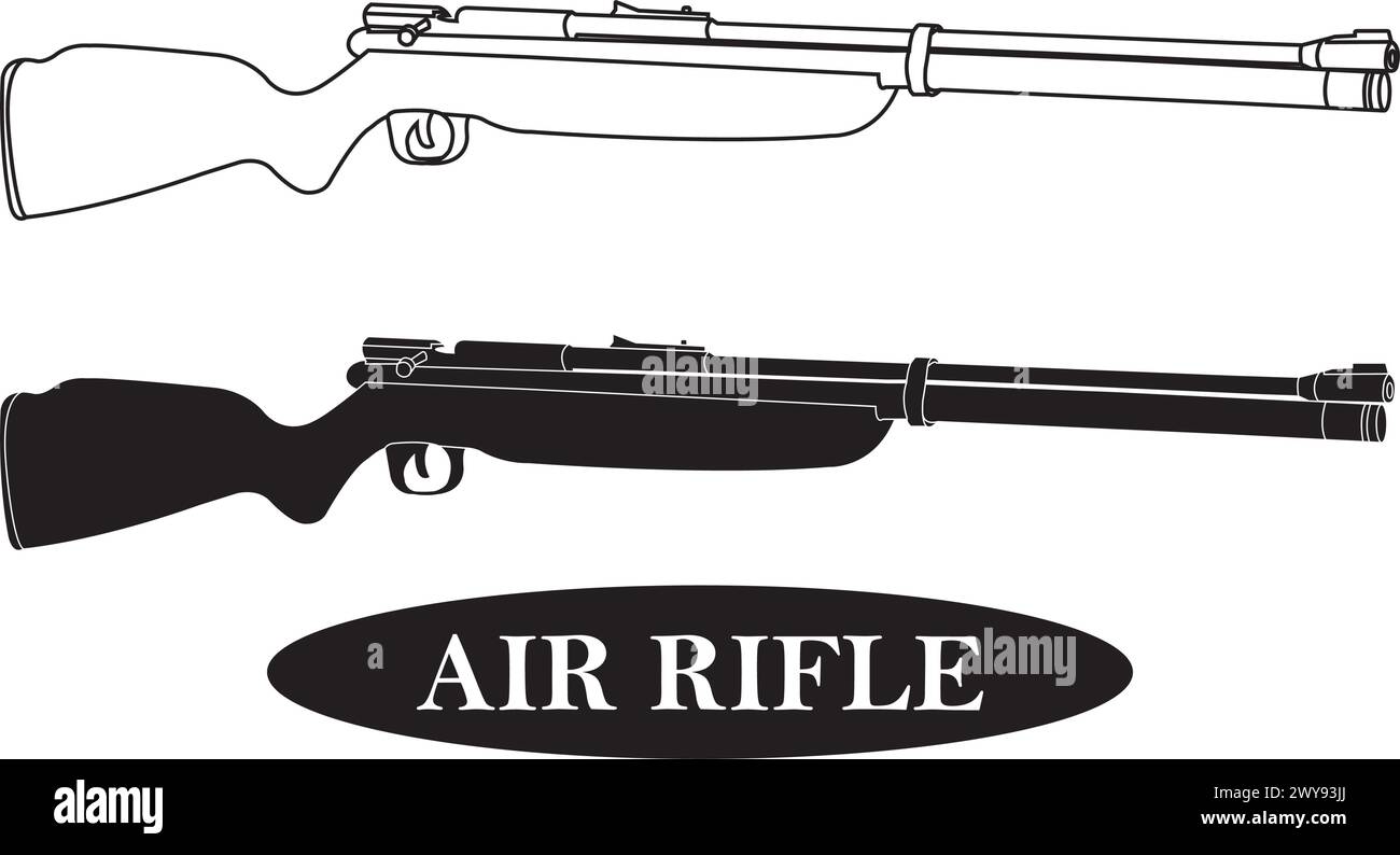 An air rifle Stock Vector Images - Alamy
