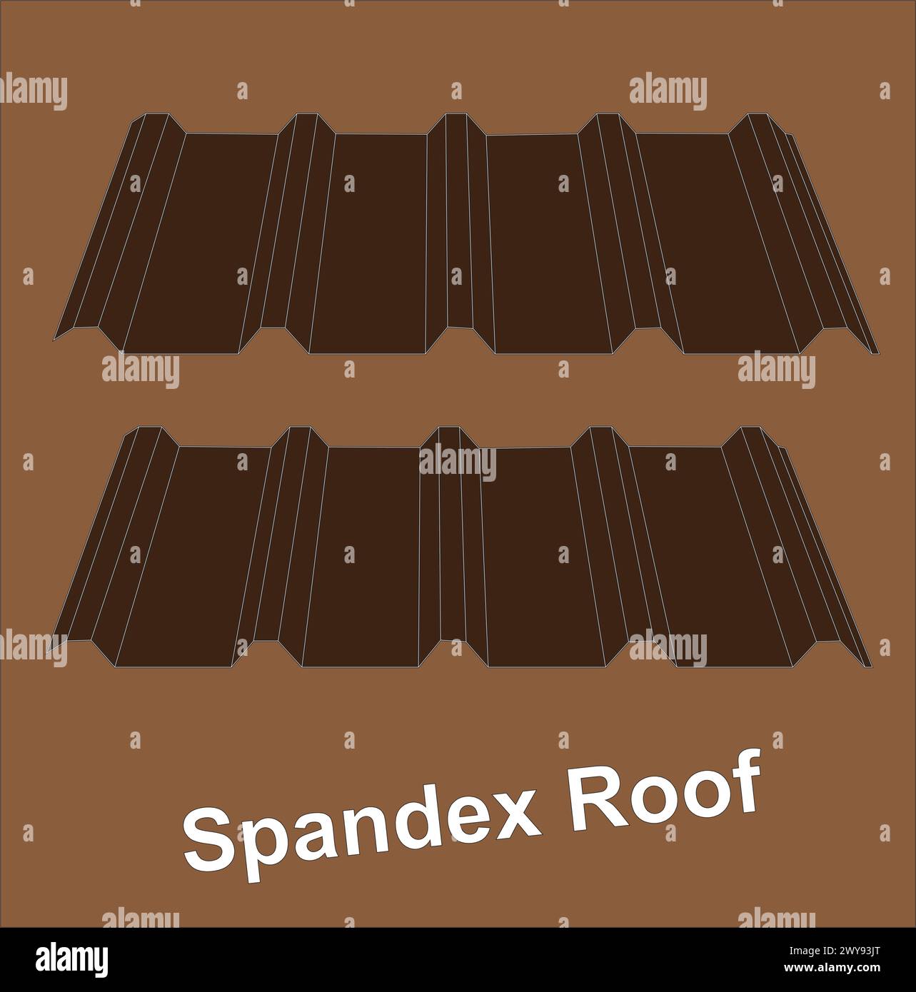 Iron roof detail Stock Vector Images - Alamy