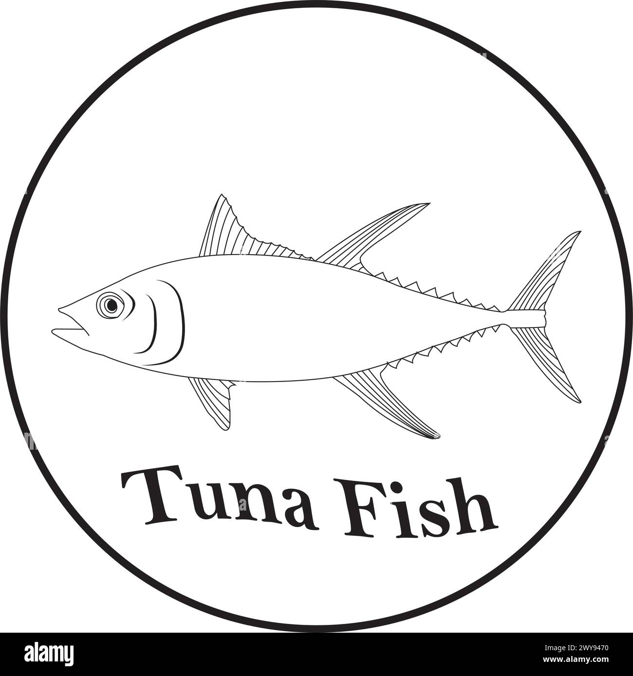 Tuna fish icon vector illustration symbol design Stock Vector Image ...