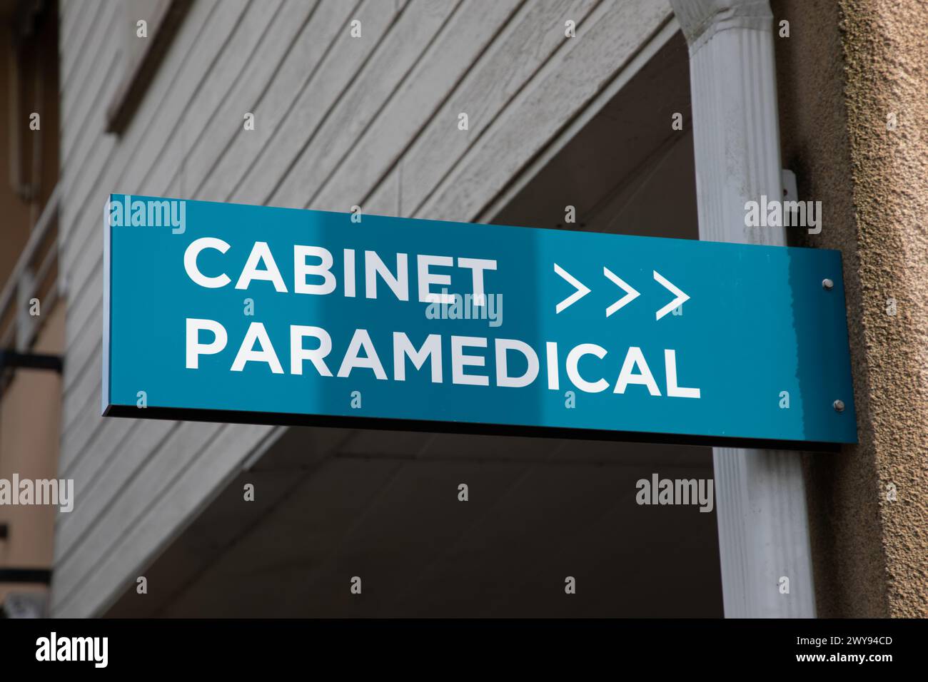 cabinet paramedical french text on facade means doctor paramedic office ...