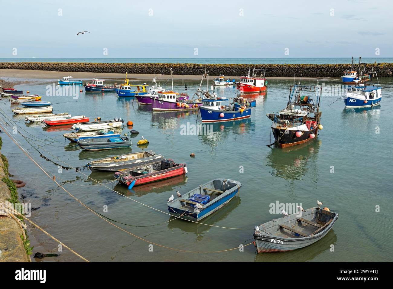 Boats, Boat Harbour, Folkestone, Kent, Great Britain Stock Photo - Alamy