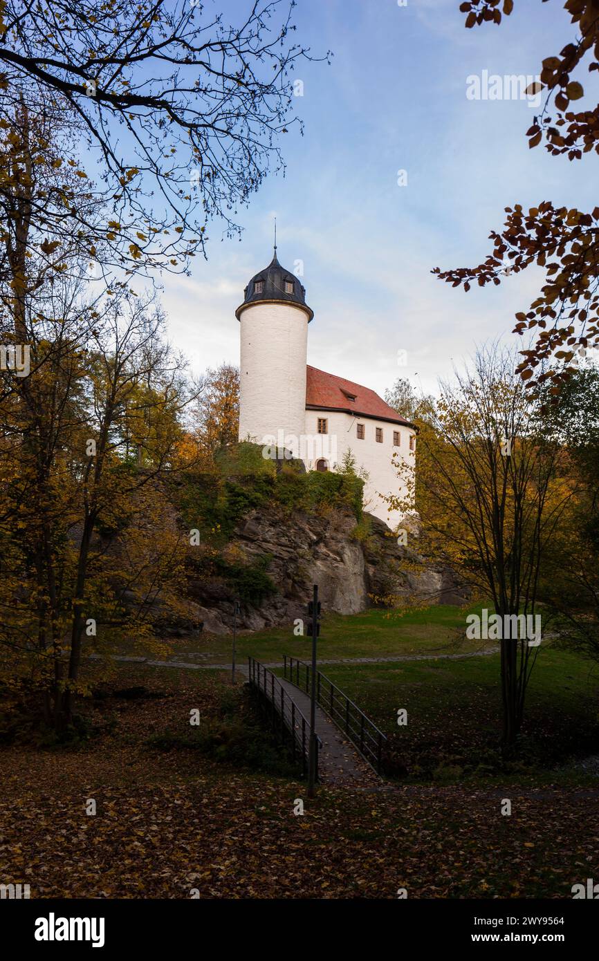 Rabenstein Castle, the smallest medieval castle in Saxony, is located ...