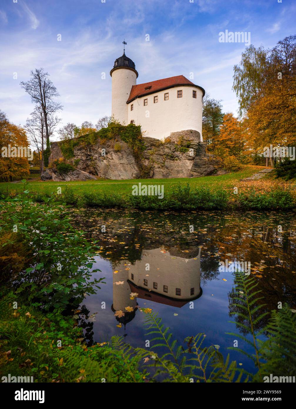Rabenstein Castle, the smallest medieval castle in Saxony, is located ...