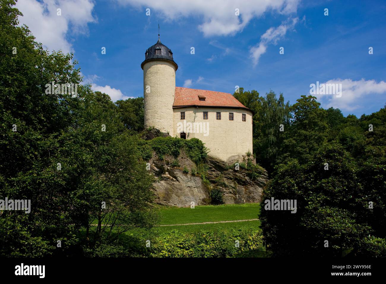 Rabenstein Castle, the smallest medieval castle in Saxony, is located ...