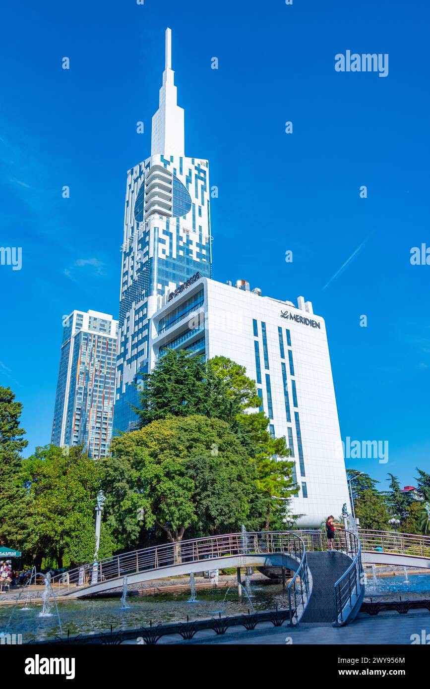 Batumi, Georgia, August 31, 2023: Luxury hotels at Georgian seaside ...