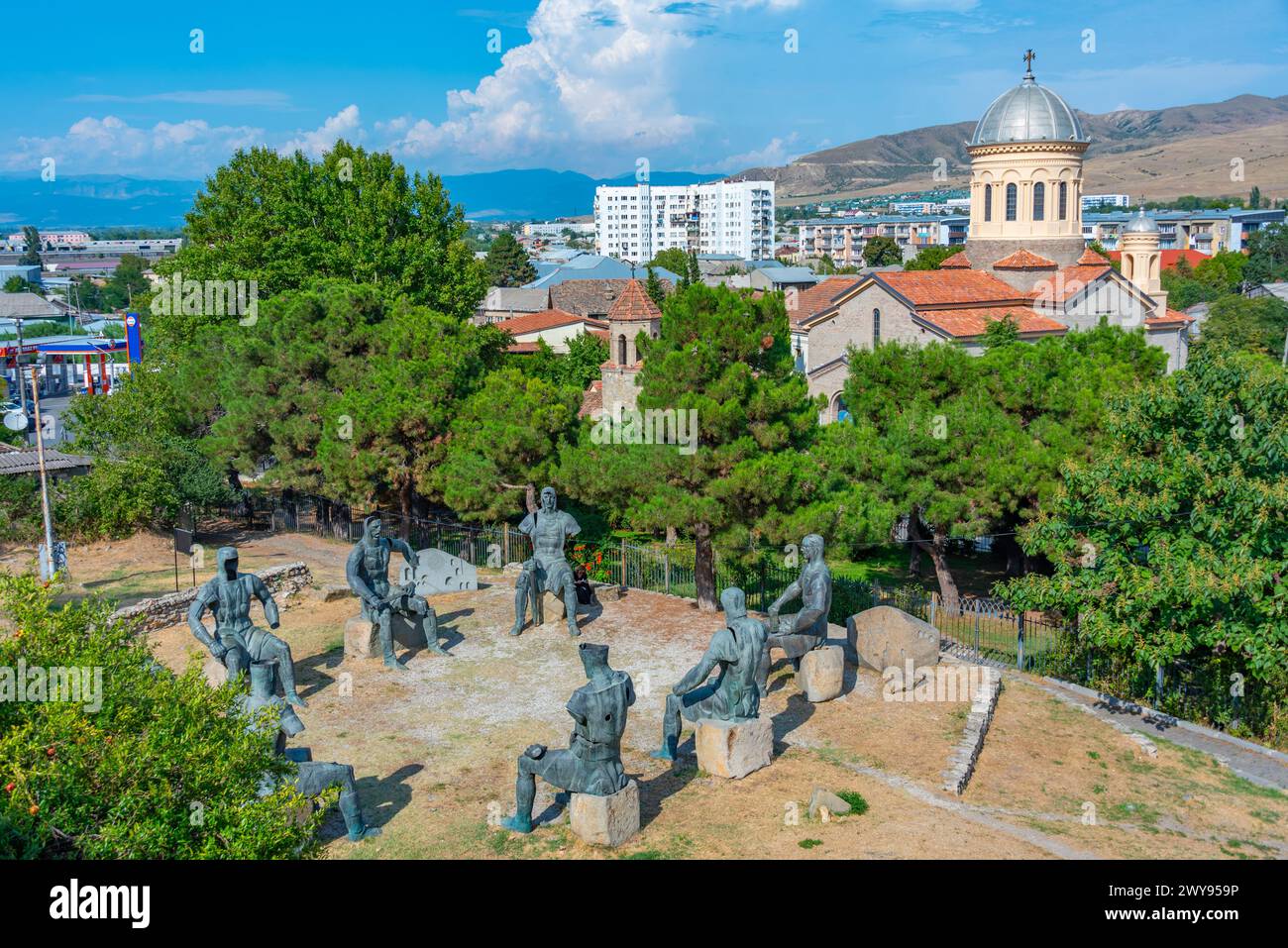 Gori, Georgia, September 1, 2023: Memorial of Georgian War Heroes in ...