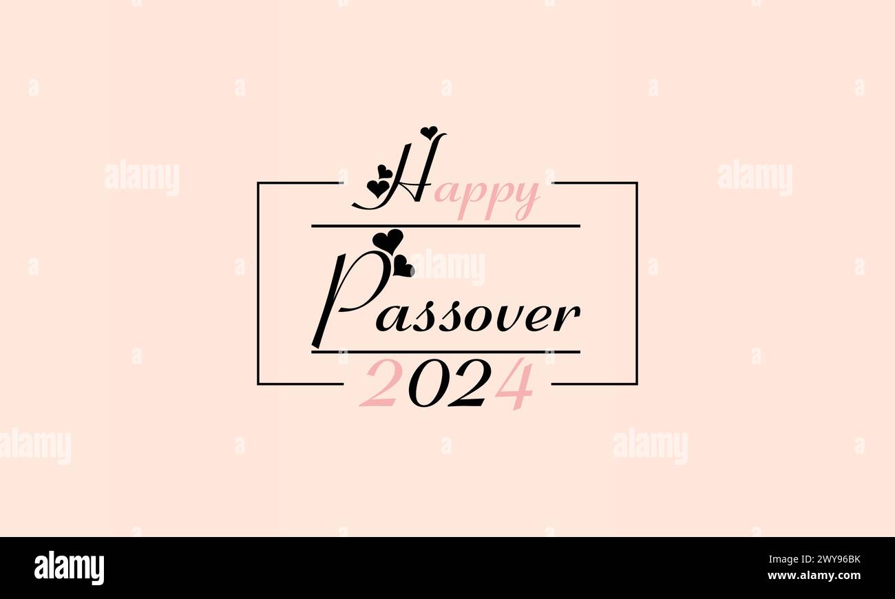 Happy Passover stylish text illustration design Stock Vector Image ...