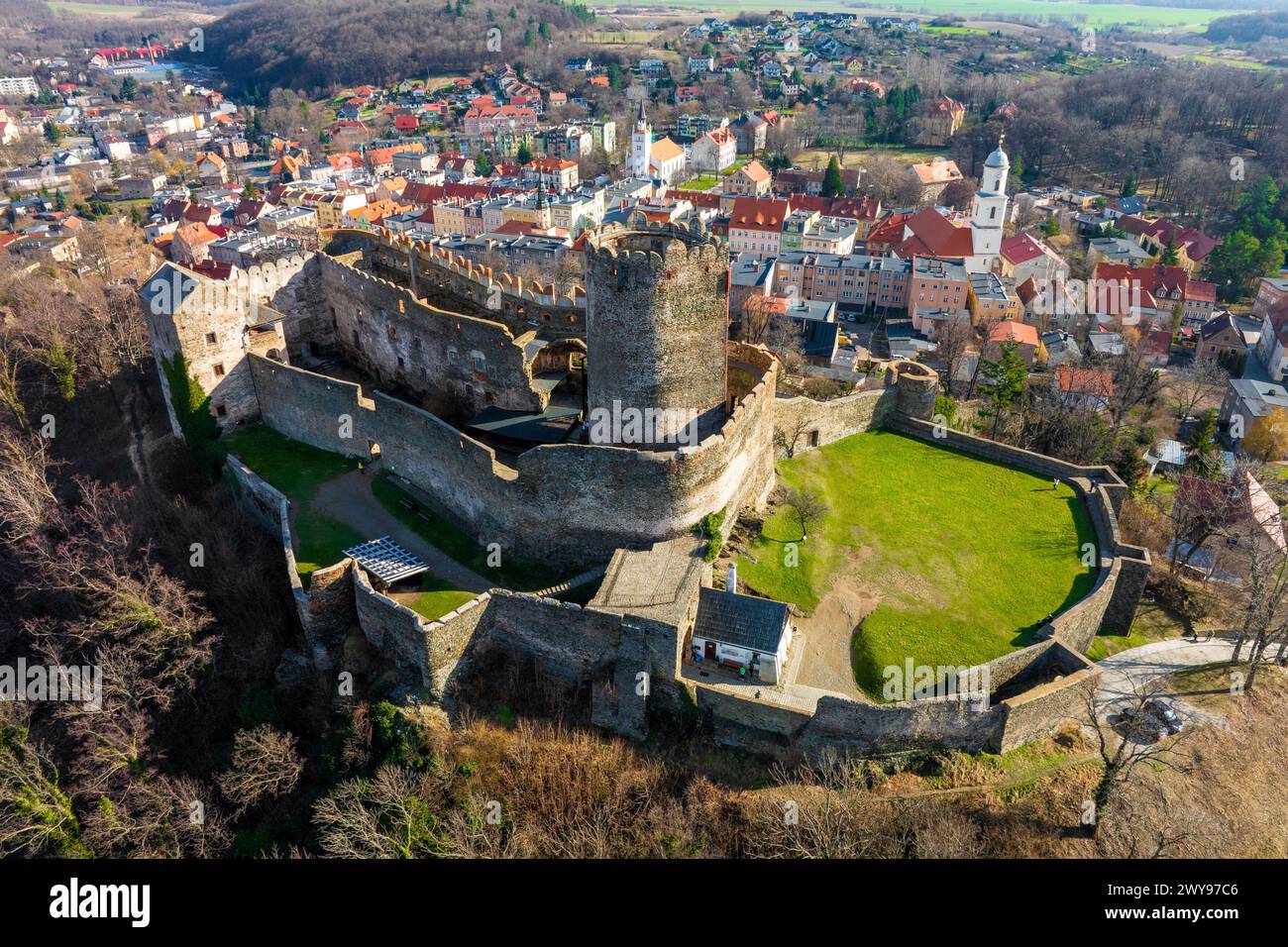 Aerial view mystical fortress hi-res stock photography and images - Alamy