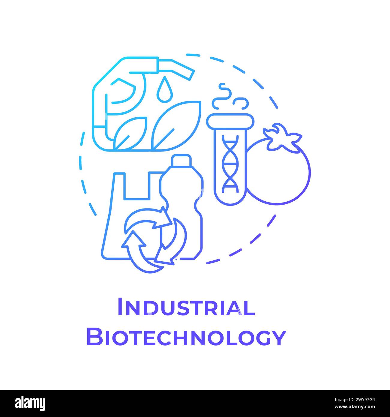 Industrial biotechnology blue gradient concept icon Stock Vector Image ... Industrial biotechnology blue gradient concept icon Stock Vector Image ...