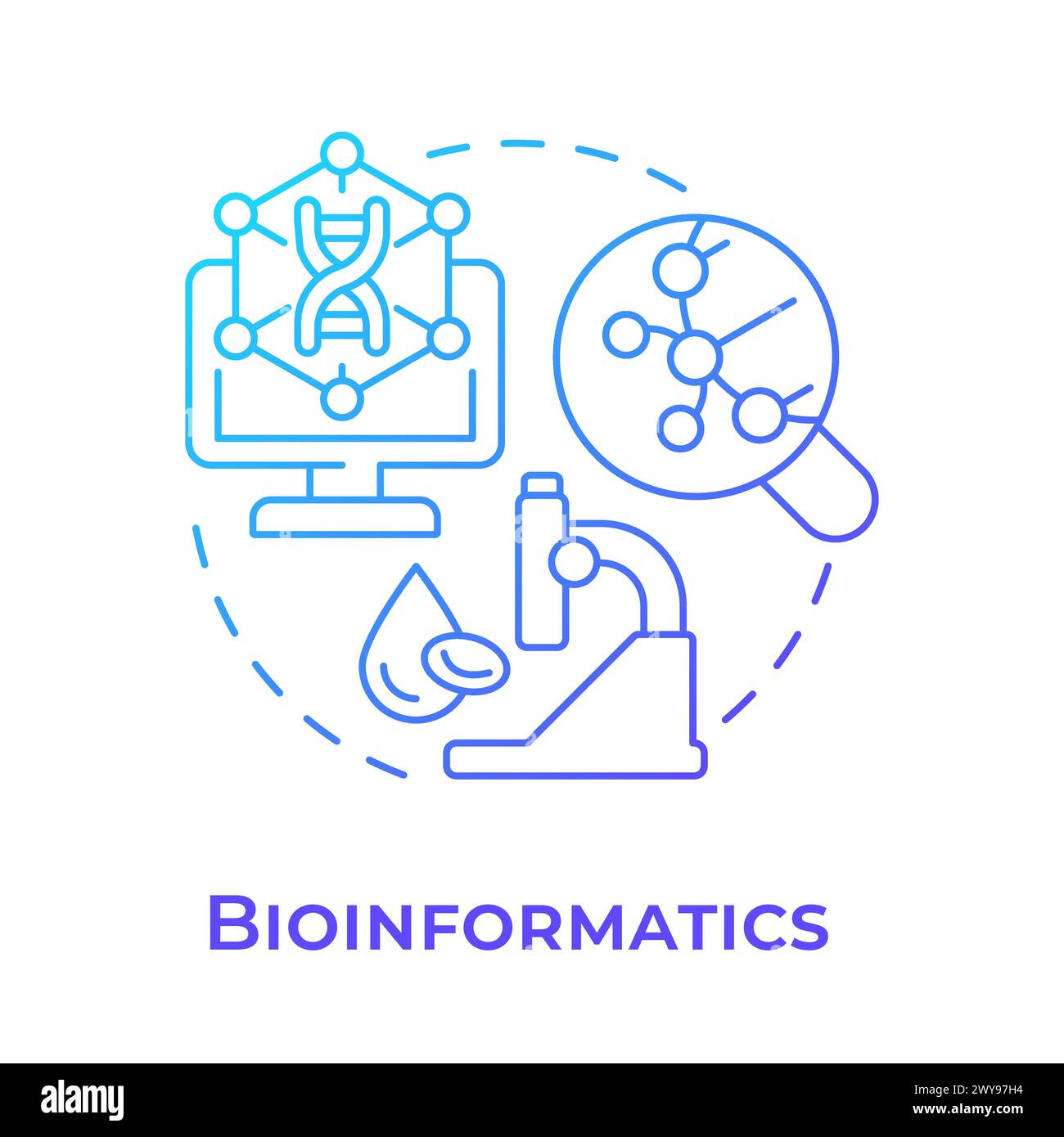 Bioinformatics blue gradient concept icon Stock Vector Image & Art - Alamy Bioinformatics blue gradient concept icon Stock Vector Image & Art - Alamy