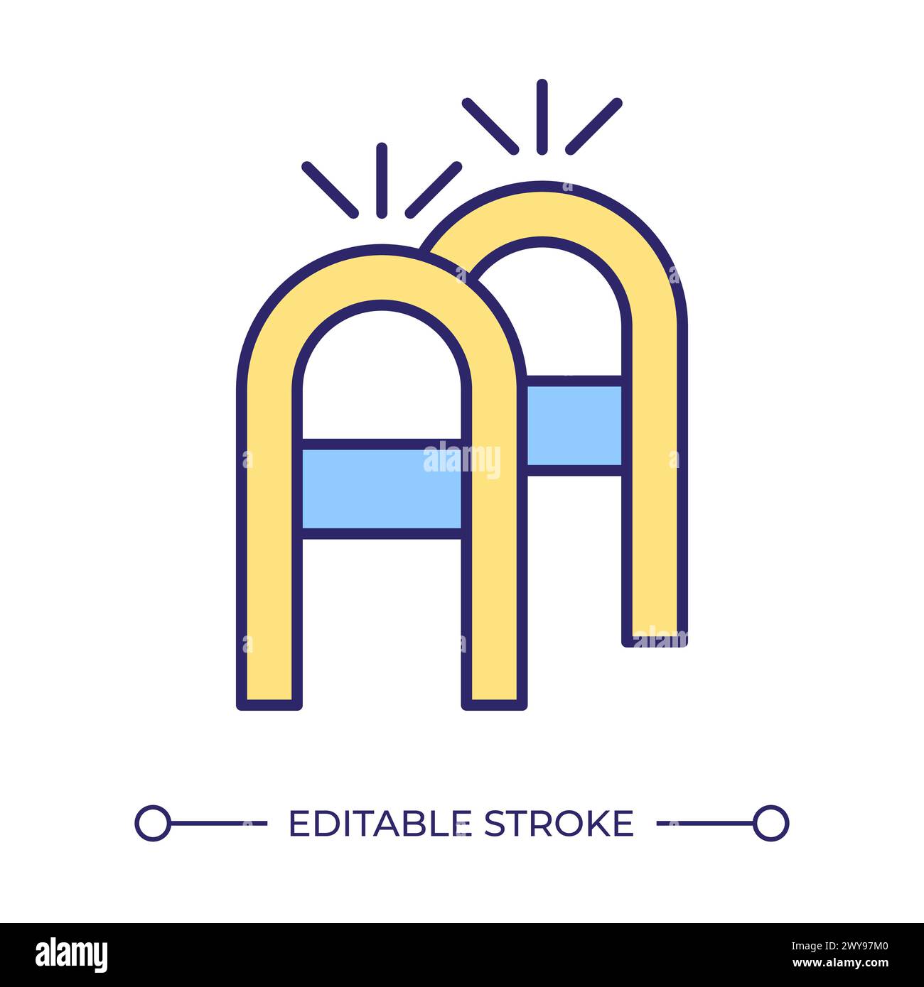 Access gate RGB color icon Stock Vector Image & Art - Alamy